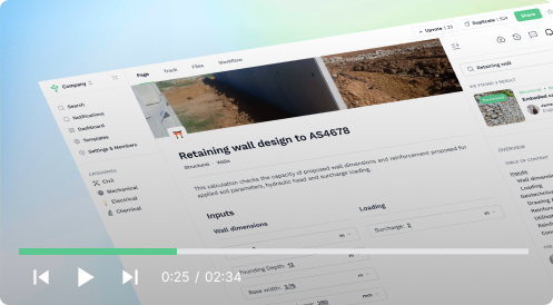 CalcTree - Engineering calculation management software